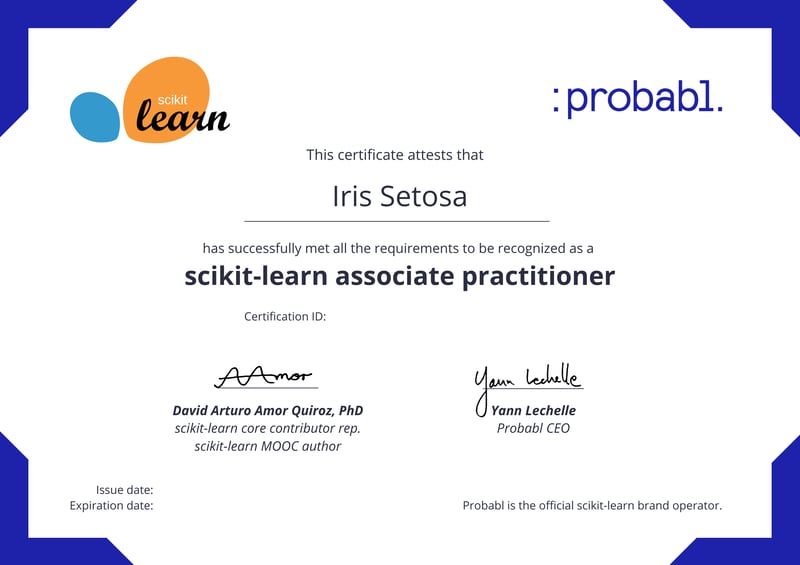 Official Scikit-learn Certification Launch