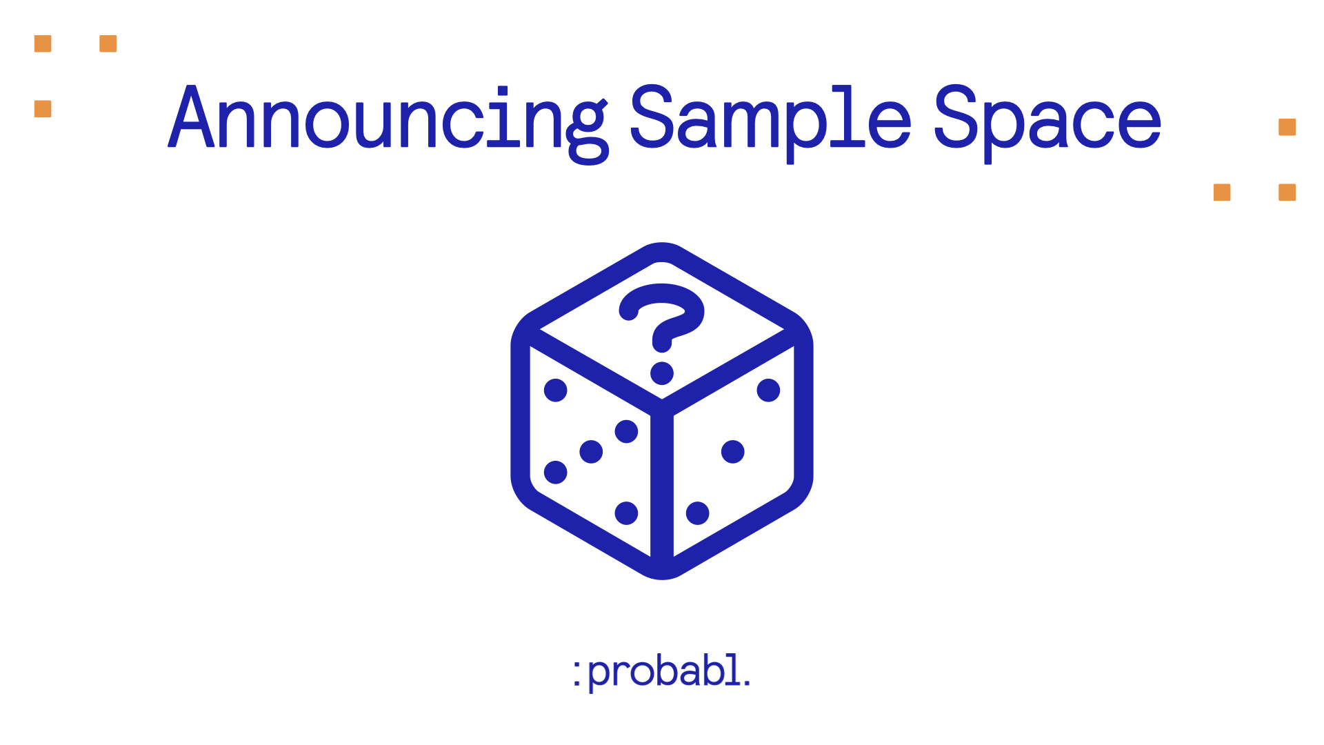 Our first podcast: Sample Space